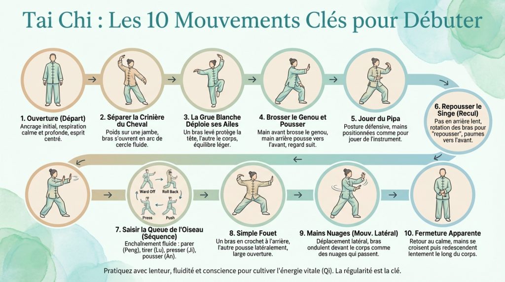 Tai chi : les 10 mouvements à connaître pour débuter – Taichi91